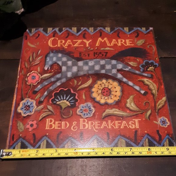 Accents | Crazy Mare Metal Sign | Poshmark